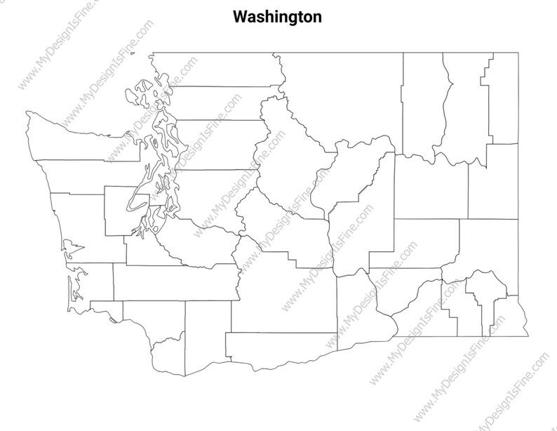 Printable Washington Maps / State Outline and Labeled Geography Sheets ...