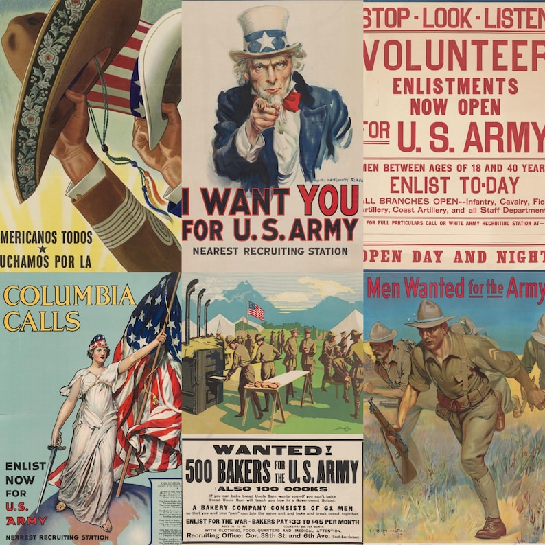 Vintage US Army Posters: High-resolution Digital Download - Etsy
