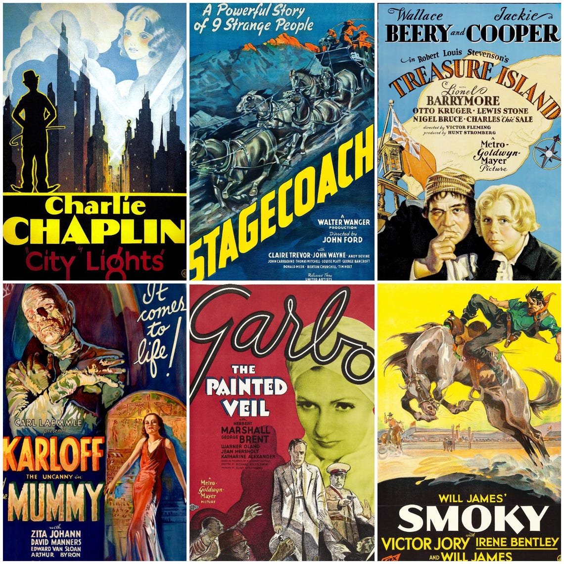 170+ Vintage Movie Posters From the 1930s / Early Cinema Advertisements ...