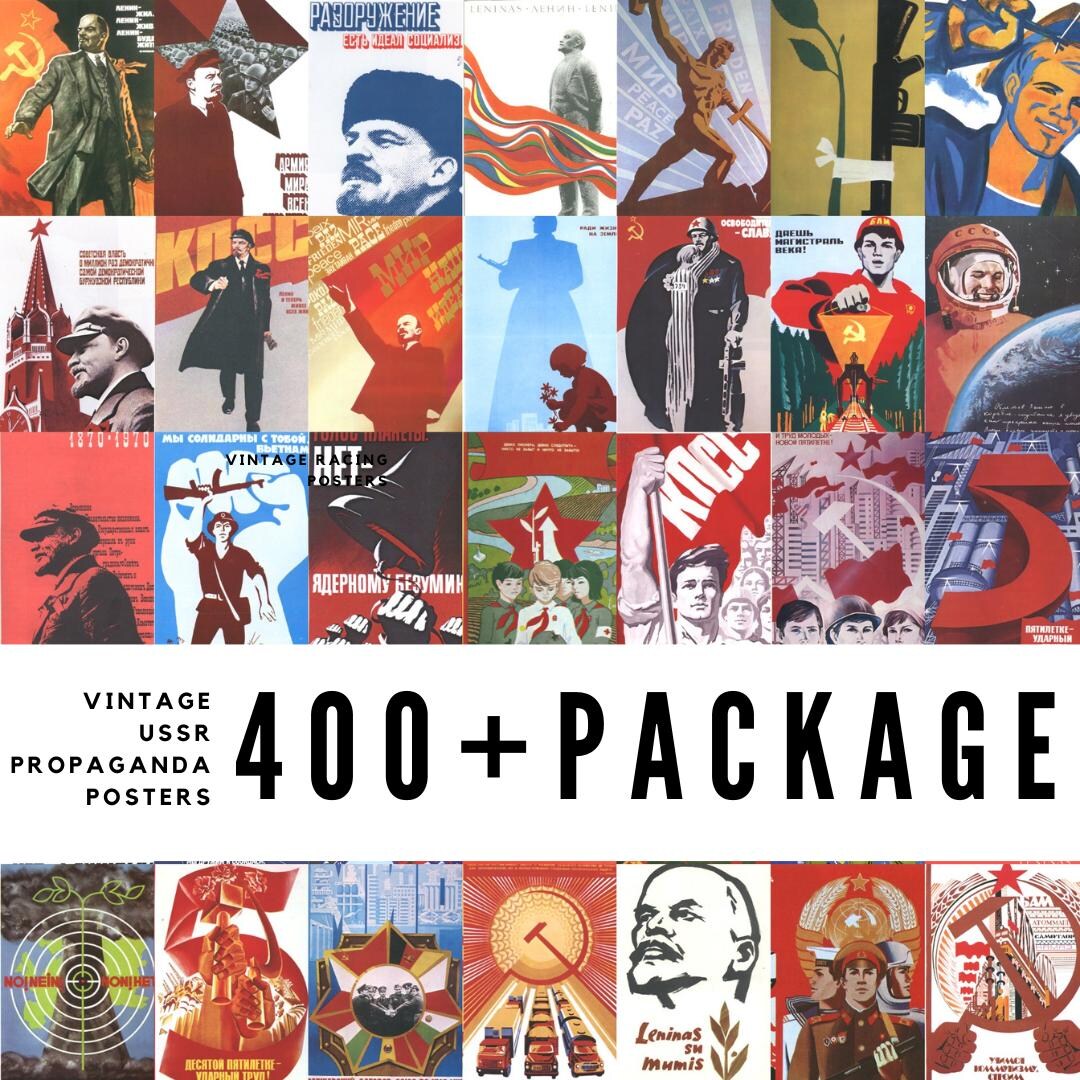 400+ Vintage USSR Propaganda Posters / Agitprop / Digital Downloads - Etsy