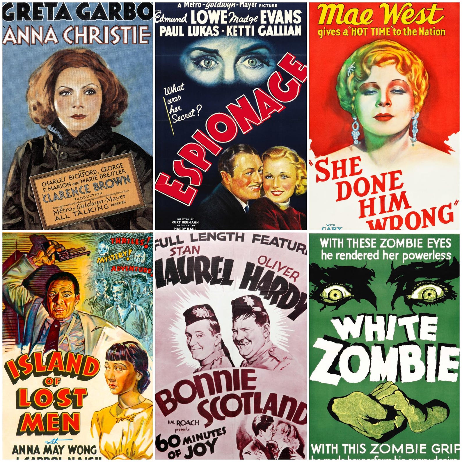 170+ Vintage Movie Posters From the 1930s / Early Cinema Advertisements ...
