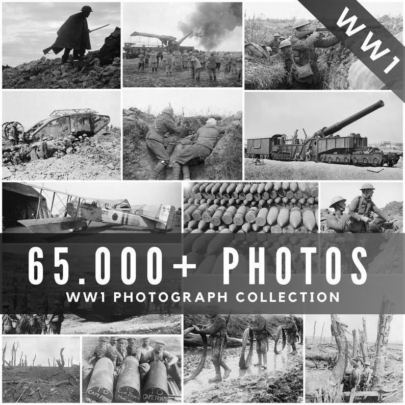 WW1 Photograph Collection: 65,000+ Historic War Images (digital ...
