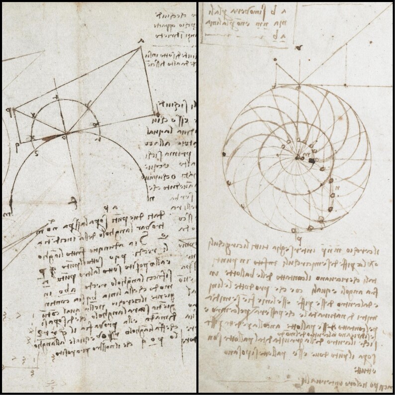 Leonardo Da Vinci Codex Arundel / Complete Renaissance Manuscript ...