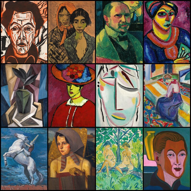 4,000+ Expressionism Prints – High-res Modernist Jpgs – Bold, Emotional ...