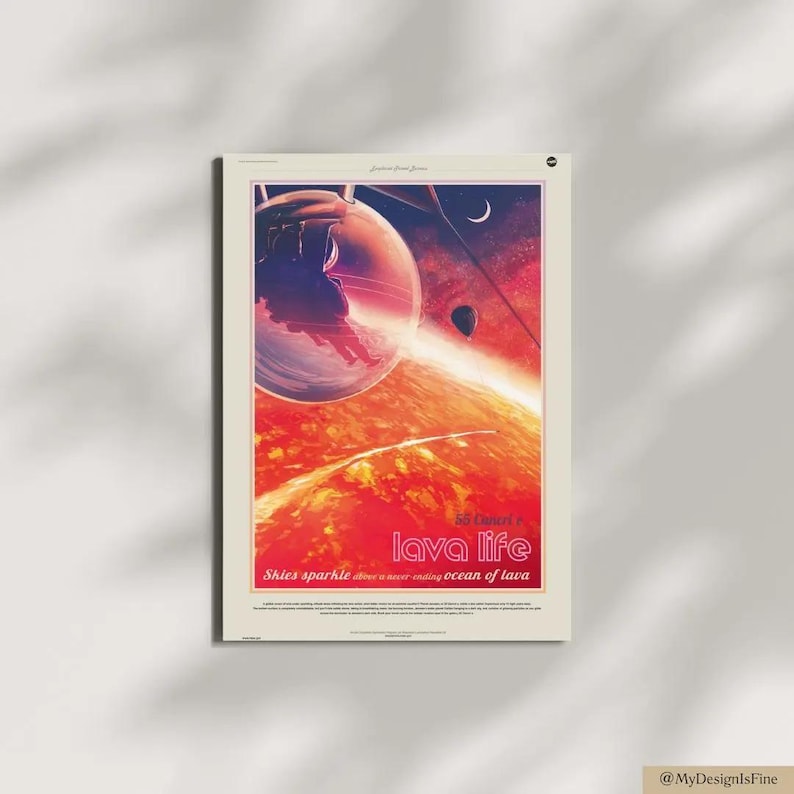 NASA Space Tourism Poster Set: 19 Retro Sci-fi Prints (digital Download ...