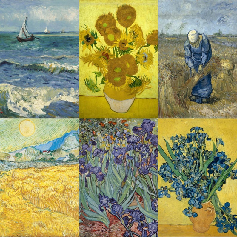 Van Gogh Poster Set: 100+ High-resolution Art Prints (digital Download ...