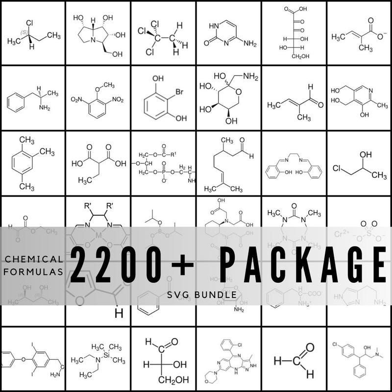 Molecule Svg - Etsy