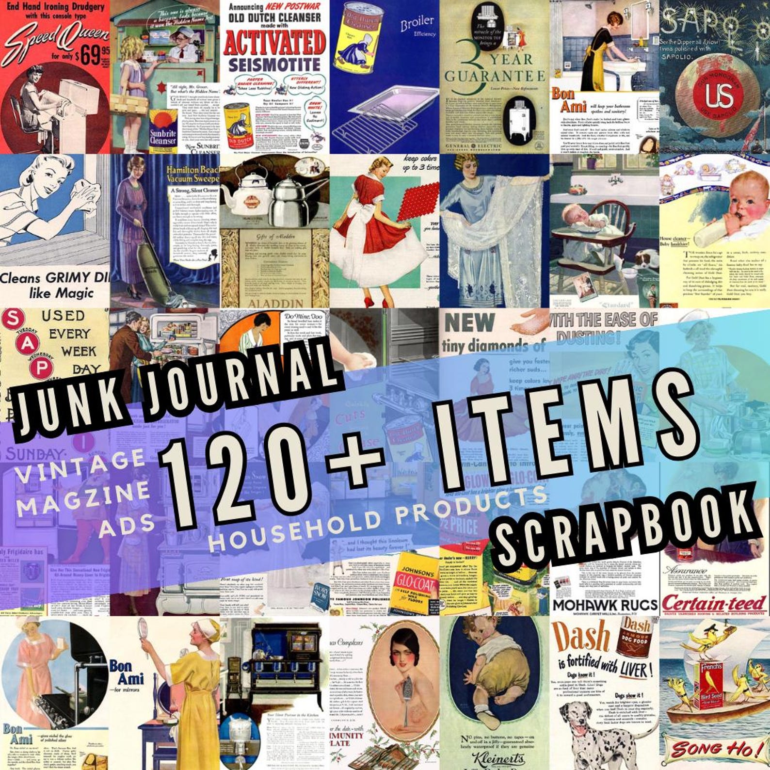 120+ Vintage Magazine Advertisements - Household Products / Junk ...