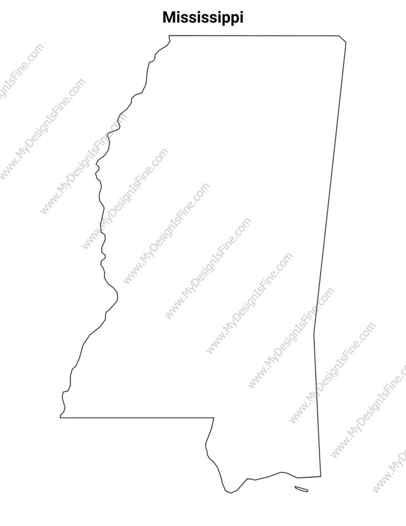 Printable Mississippi Maps / State Outline and Labeled Geography Sheets ...