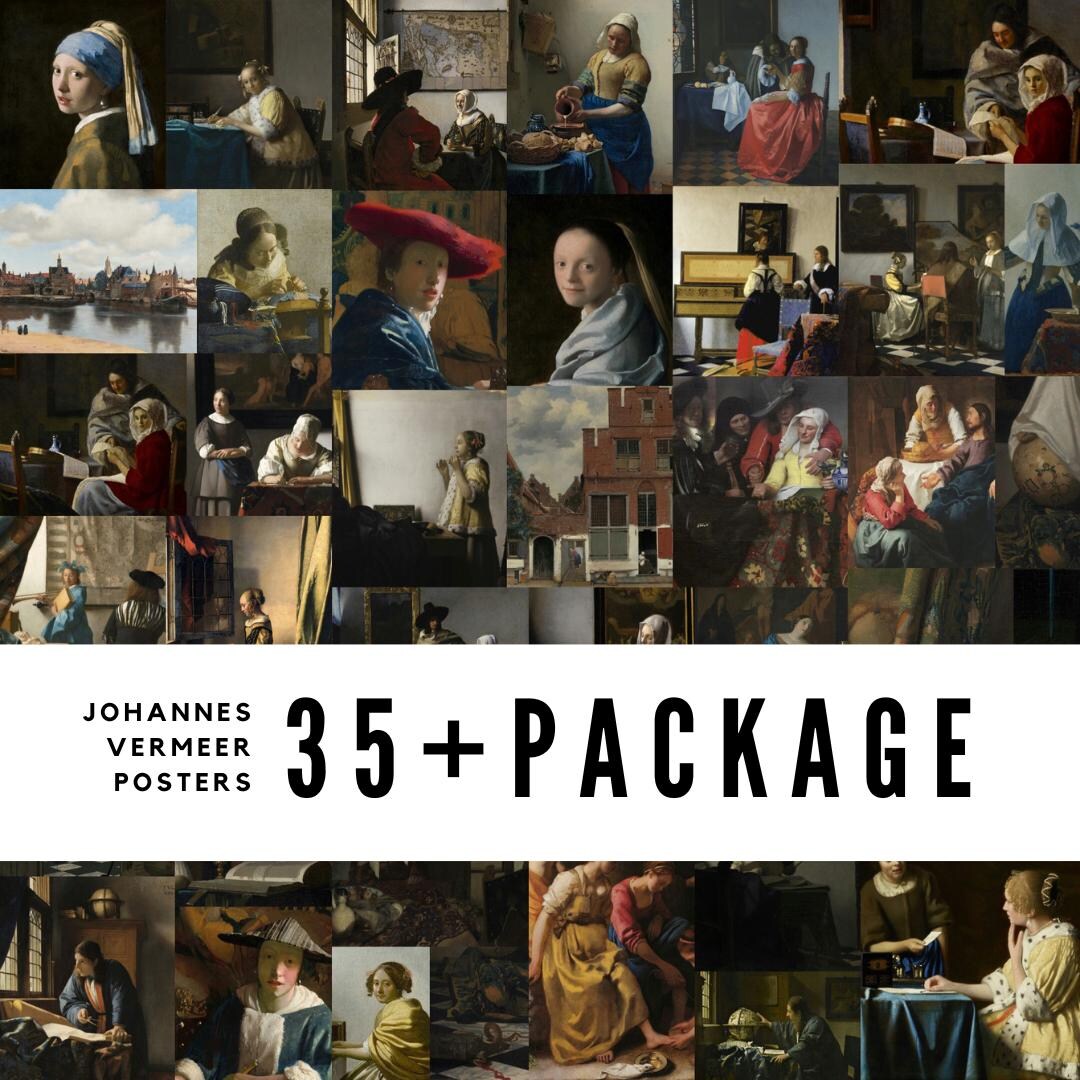 35+ Johannes Vermeer Posters / High-quality Digital Downloads - Etsy