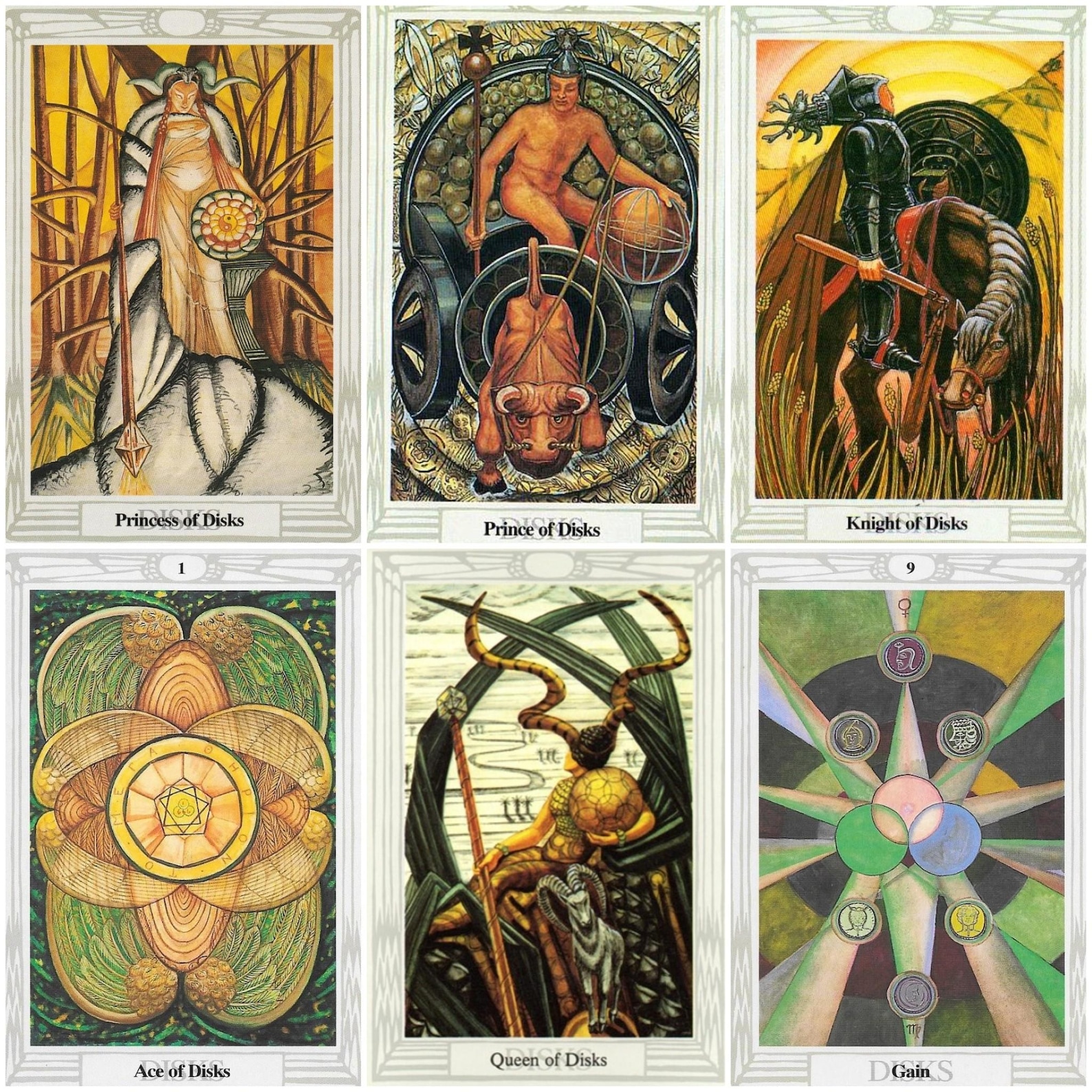 Thoth Tarot Deck: 78 High-res Crowley-harris Cards (digital Download ...