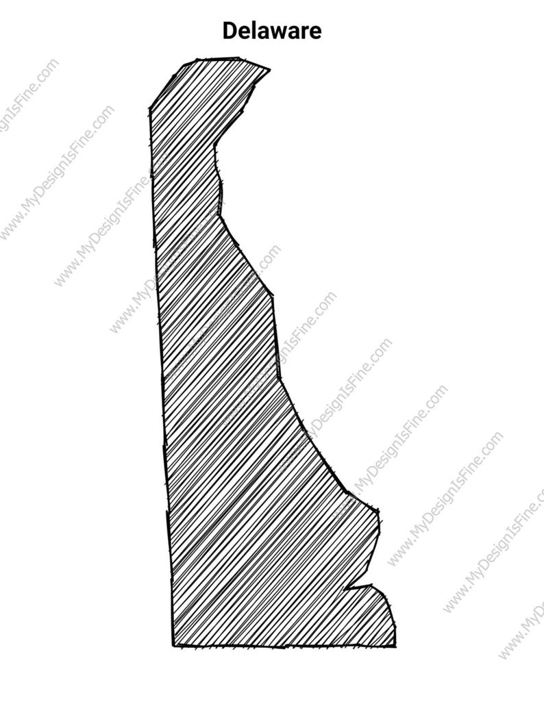 Printable Delaware Maps / State Outline and Labeled Geography Sheets ...