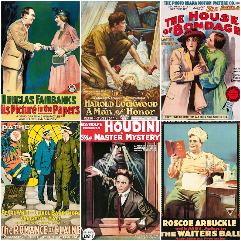 120+ Vintage Movie Posters From the 1910s / Early Cinema Advertisements ...
