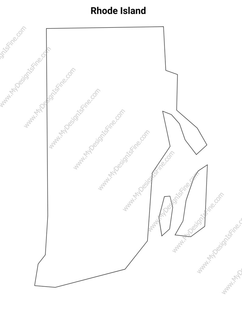 Printable Rhode Island Maps / State Outline and Labeled Geography ...