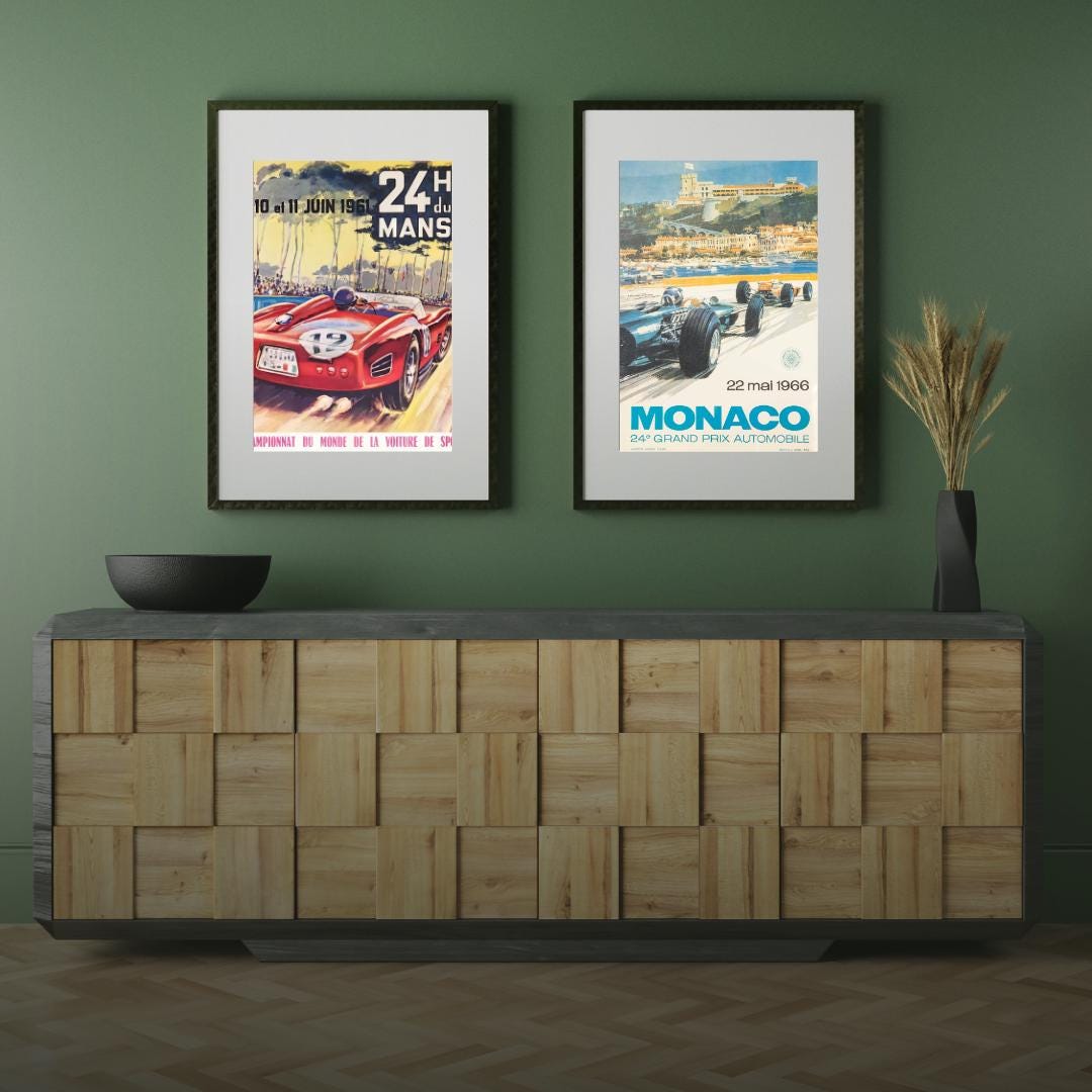 Vintage Racing Posters: Monaco & F1 Classics (digital Download, 30+) - Etsy