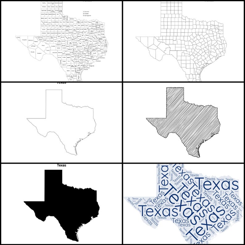 Printable Texas Maps / State Outline and Labeled Geography Sheets ...