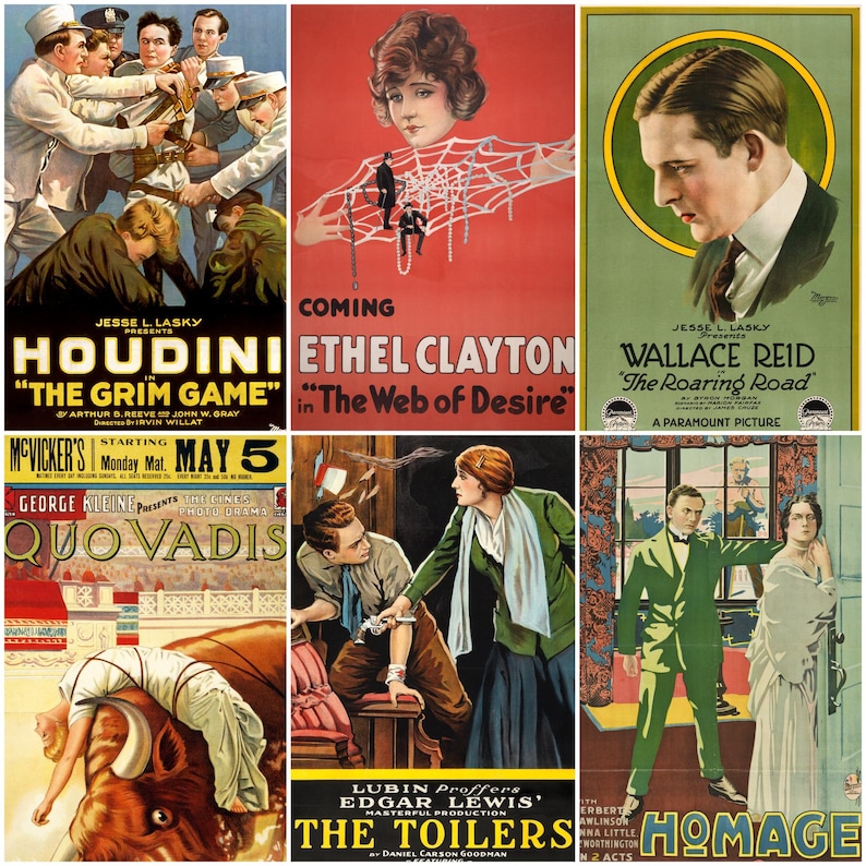 120+ Vintage Movie Posters From the 1910s / Early Cinema Advertisements ...