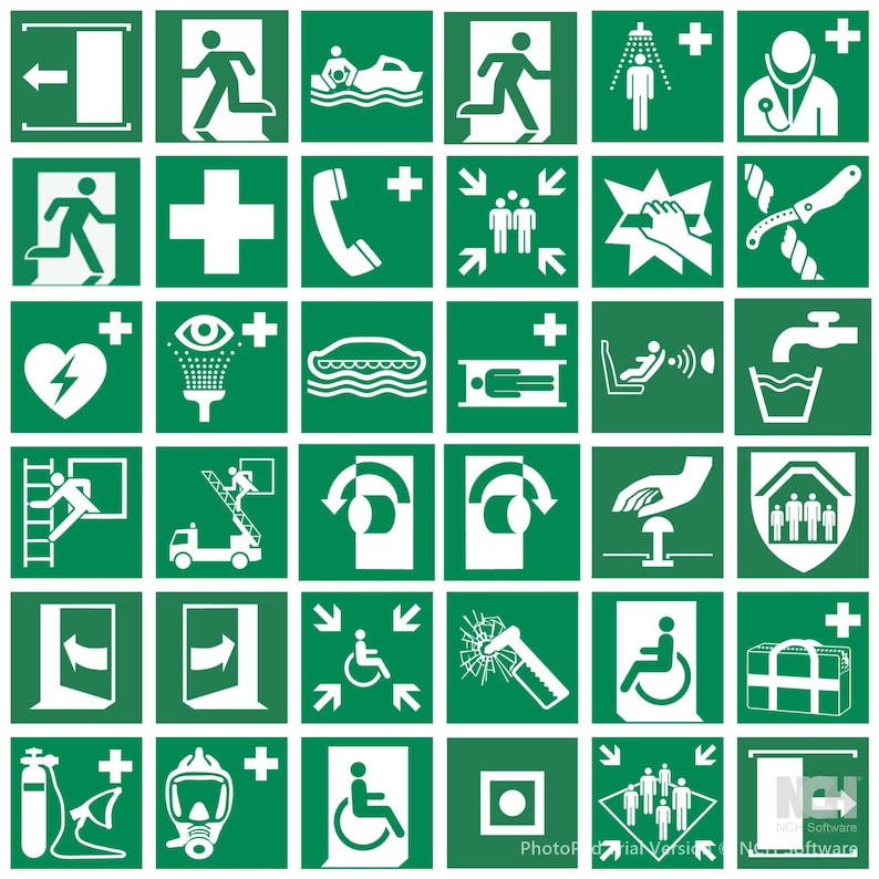 ISO 7010 Safety Signs SVG Bundle: 300+ Hazard Symbols (digital Download ...