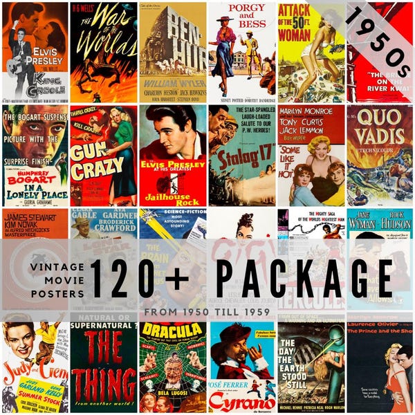 1950s Poster - Etsy
