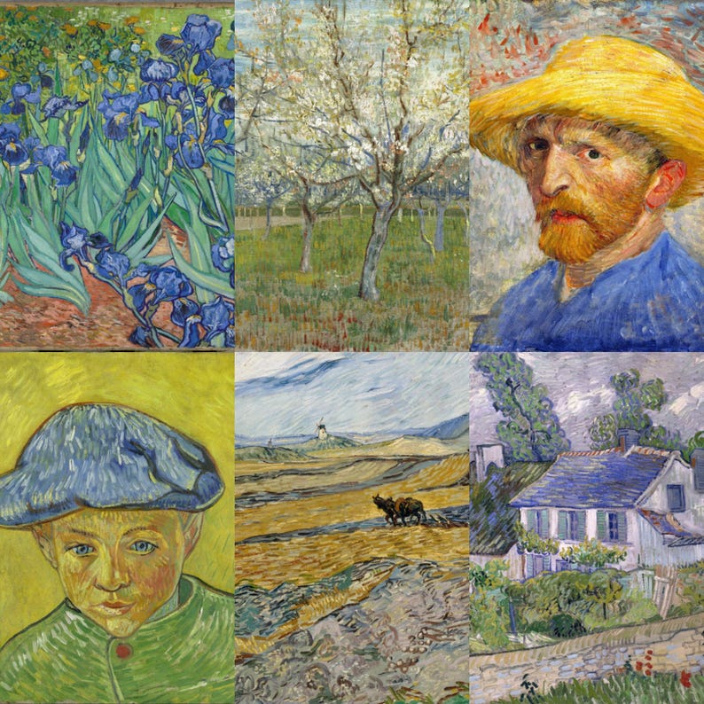 Van Gogh Poster Set: 100+ High-resolution Art Prints (digital Download ...