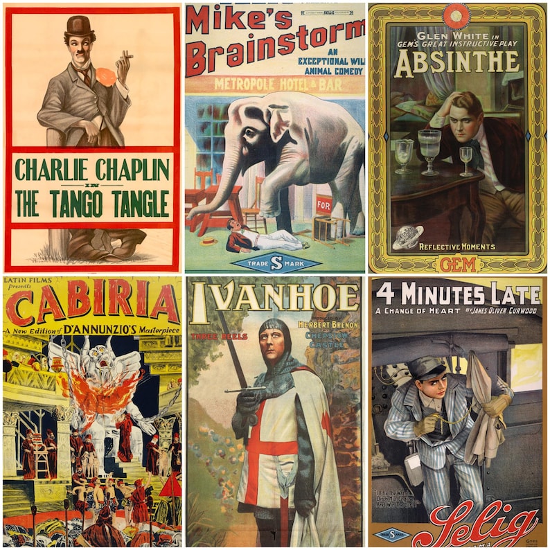 120+ Vintage Movie Posters From the 1910s / Early Cinema Advertisements ...