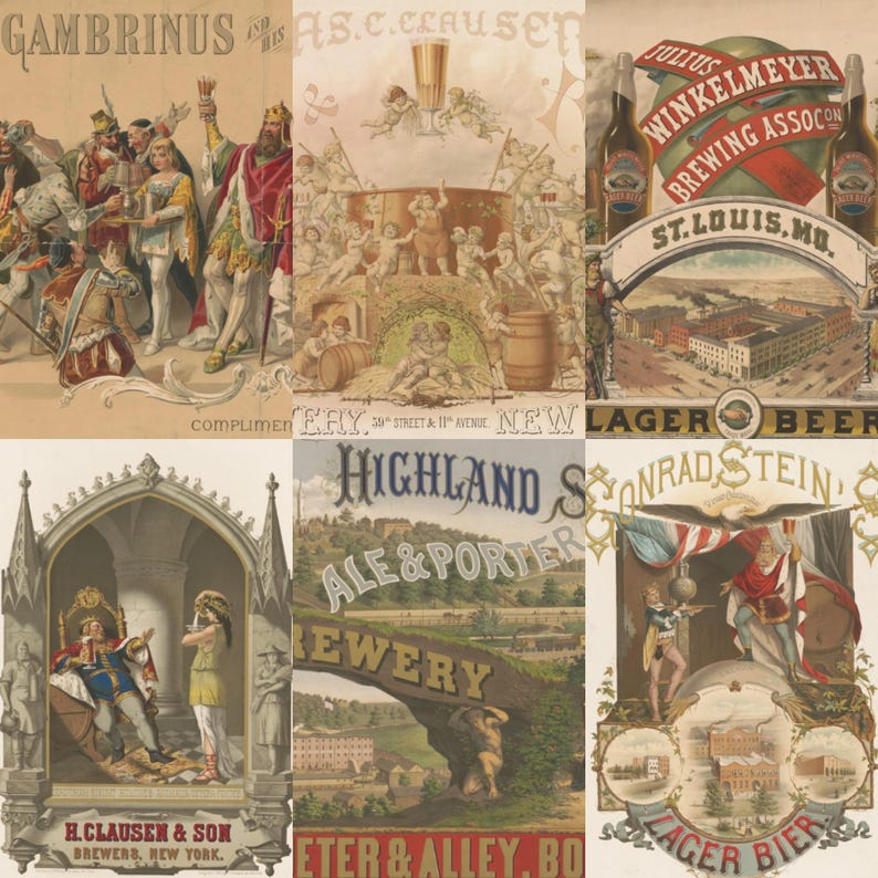 50+ Vintage Beer Advertisements / High-quality Digital Downloads ...