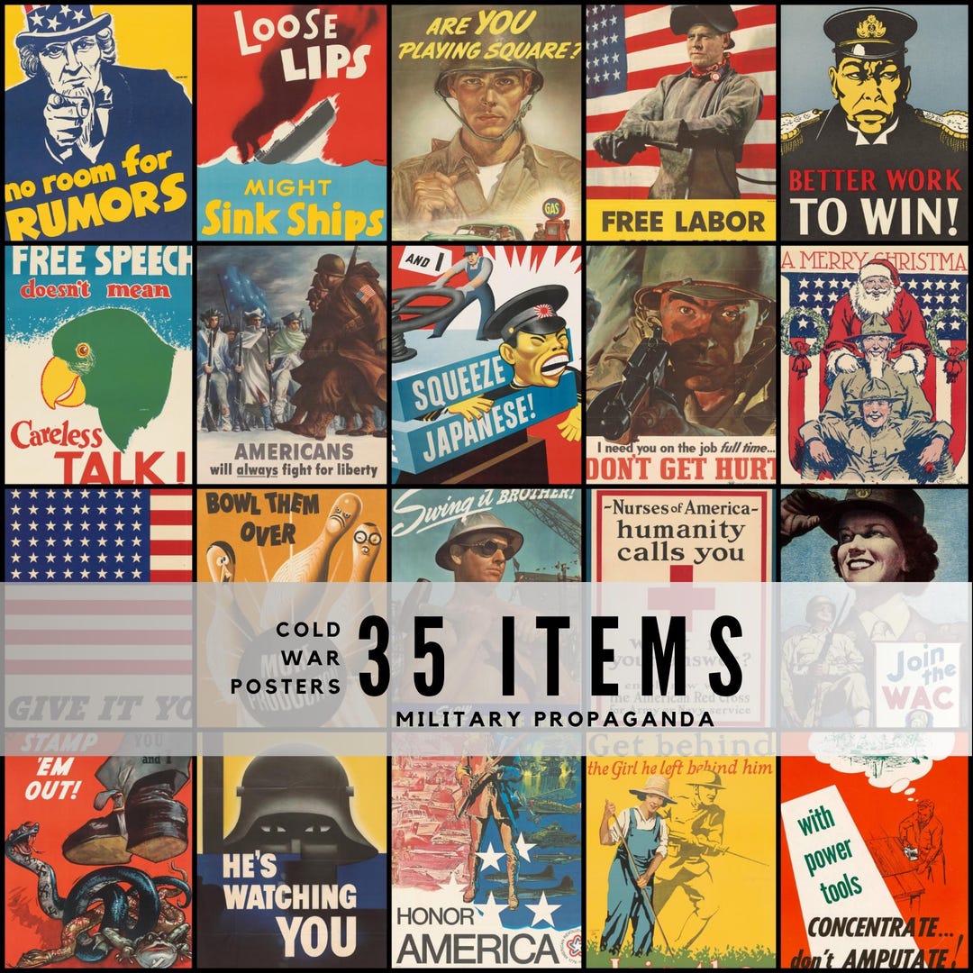 35 Vintage Military Posters, Propaganda Posters, Cold War Safety ...