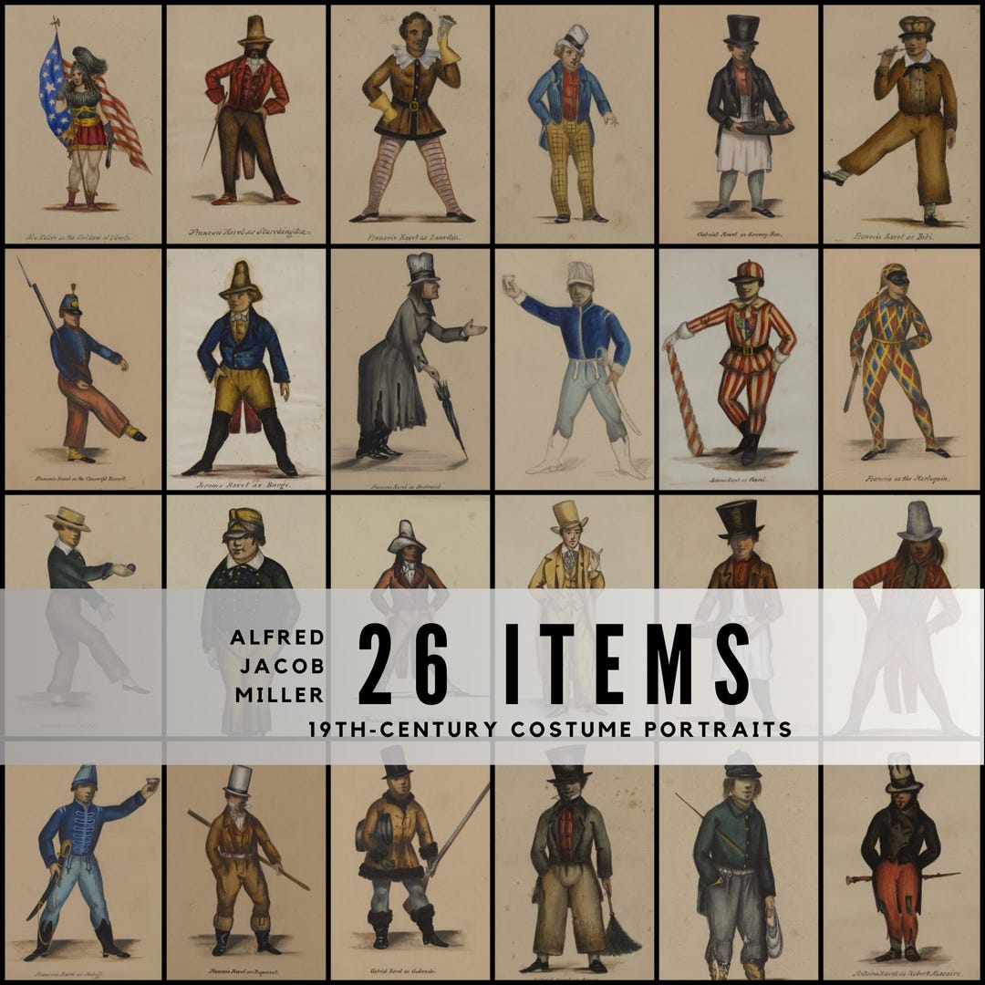 26 Alfred Jacob Miller Costume Portraits / 19th‑century Western Figures ...