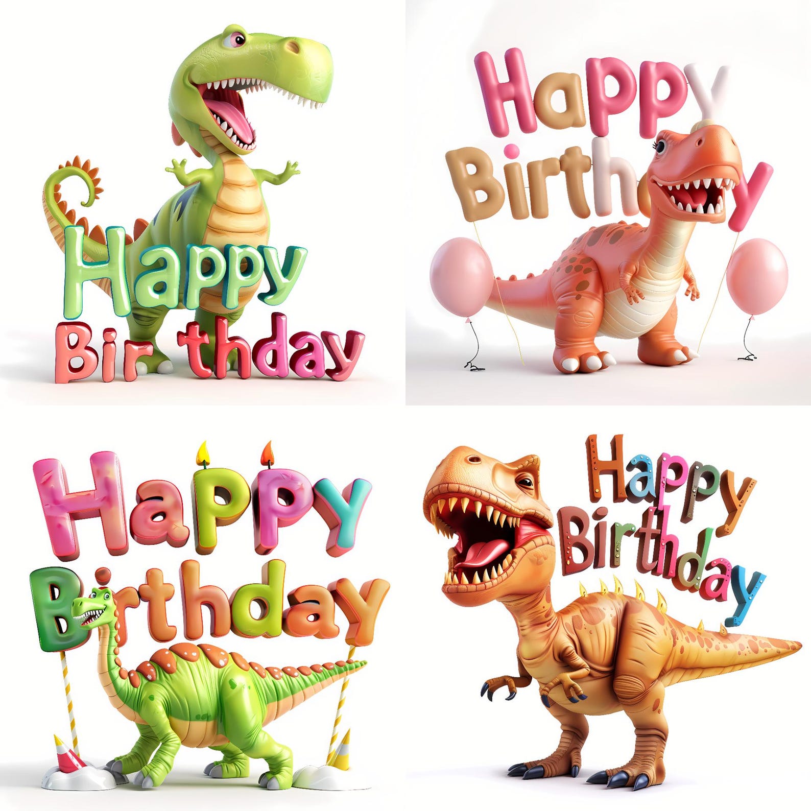 30+ High-quality Dinosaur Happy Birthday Clipart / Perfect for Cards ...