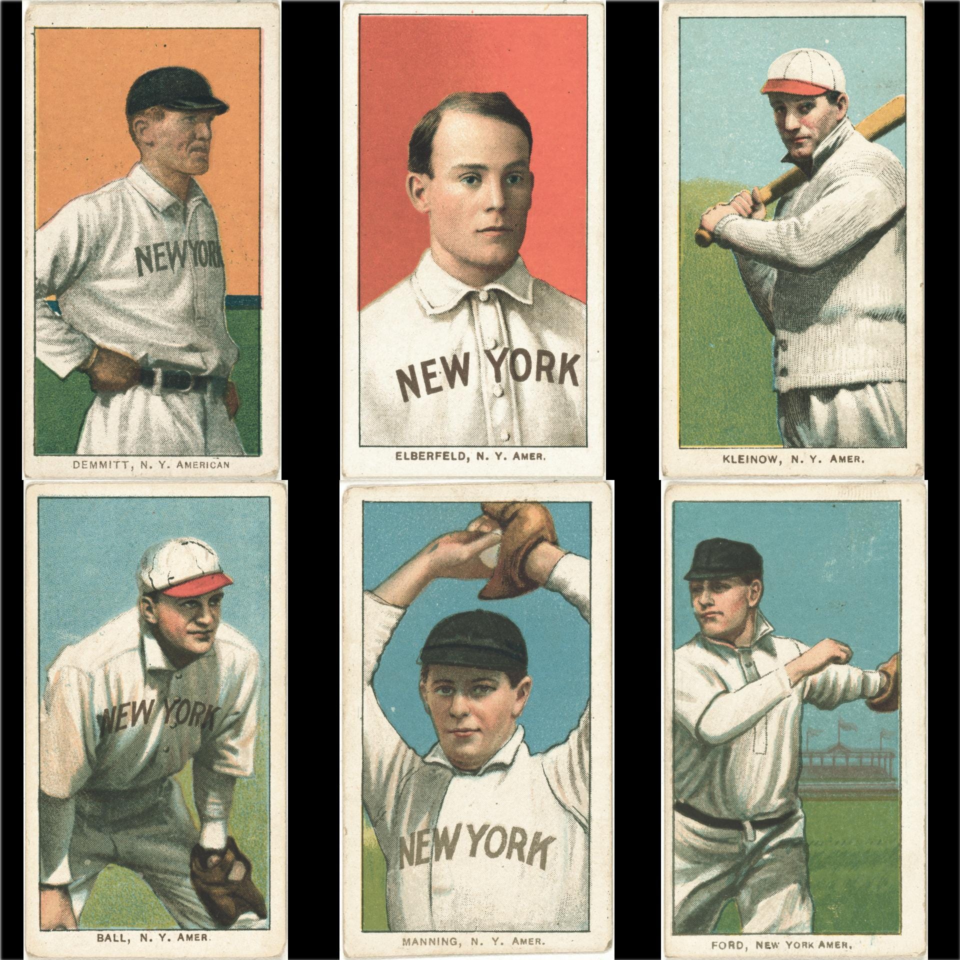 60+ Vintage New York Yankees Baseball Cards / High-quality Digital ...