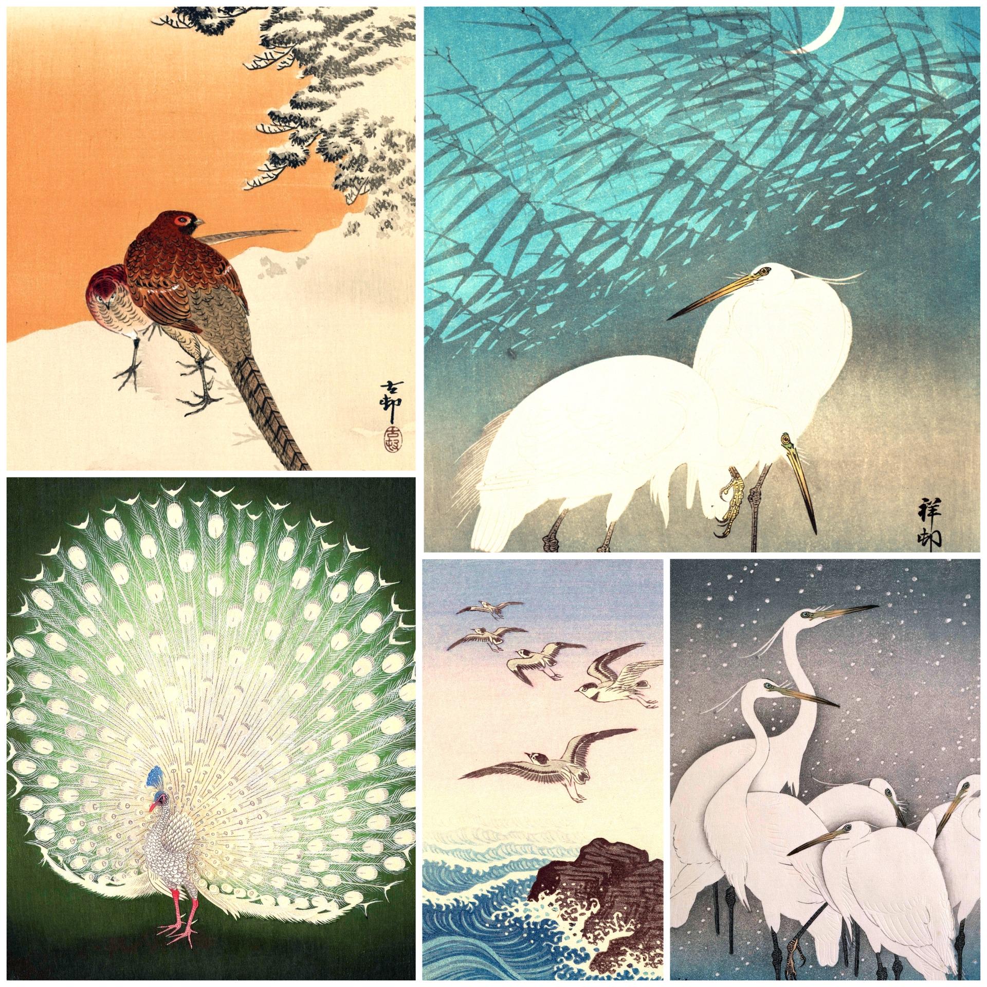 Ohara Koson Woodblock Prints: 200+ Japanese Art Digital Downloads - Etsy
