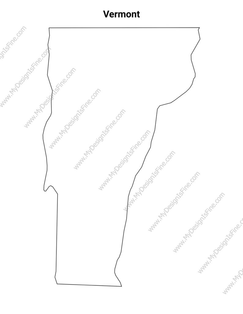 Printable Vermont Maps / State Outline and Labeled Geography Sheets ...