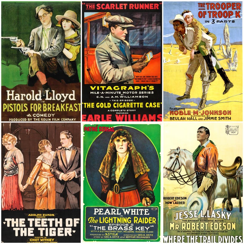 120+ Vintage Movie Posters From the 1910s / Early Cinema Advertisements ...