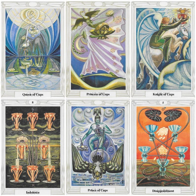 Thoth Tarot Deck: 78 High-res Crowley-harris Cards (digital Download ...