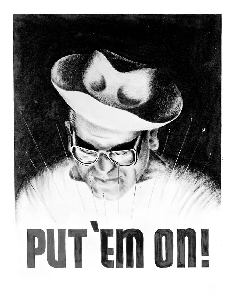 14 Vintage Safety Posters – Mid-century Workplace Signs (digital ...