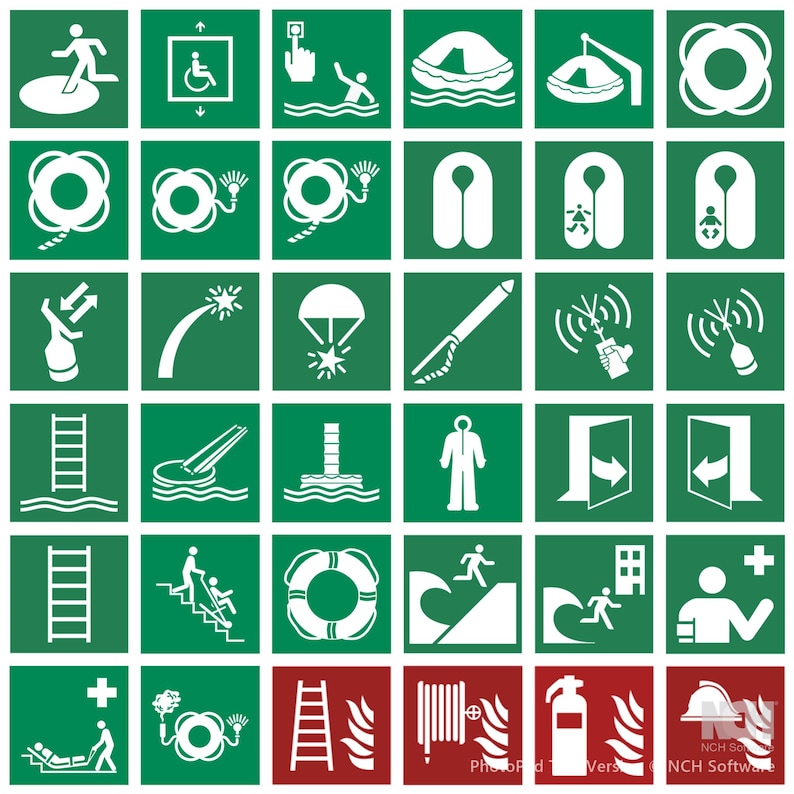 ISO 7010 Safety Signs SVG Bundle: 300+ Hazard Symbols (digital Download ...