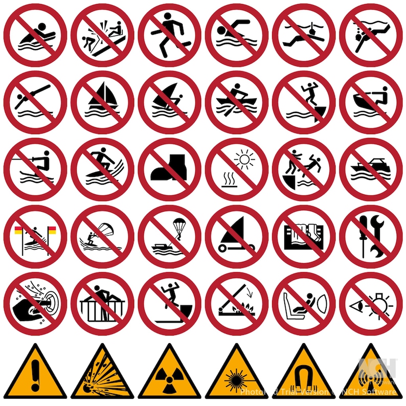 ISO 7010 Safety Signs SVG Bundle: 300+ Hazard Symbols (digital Download ...