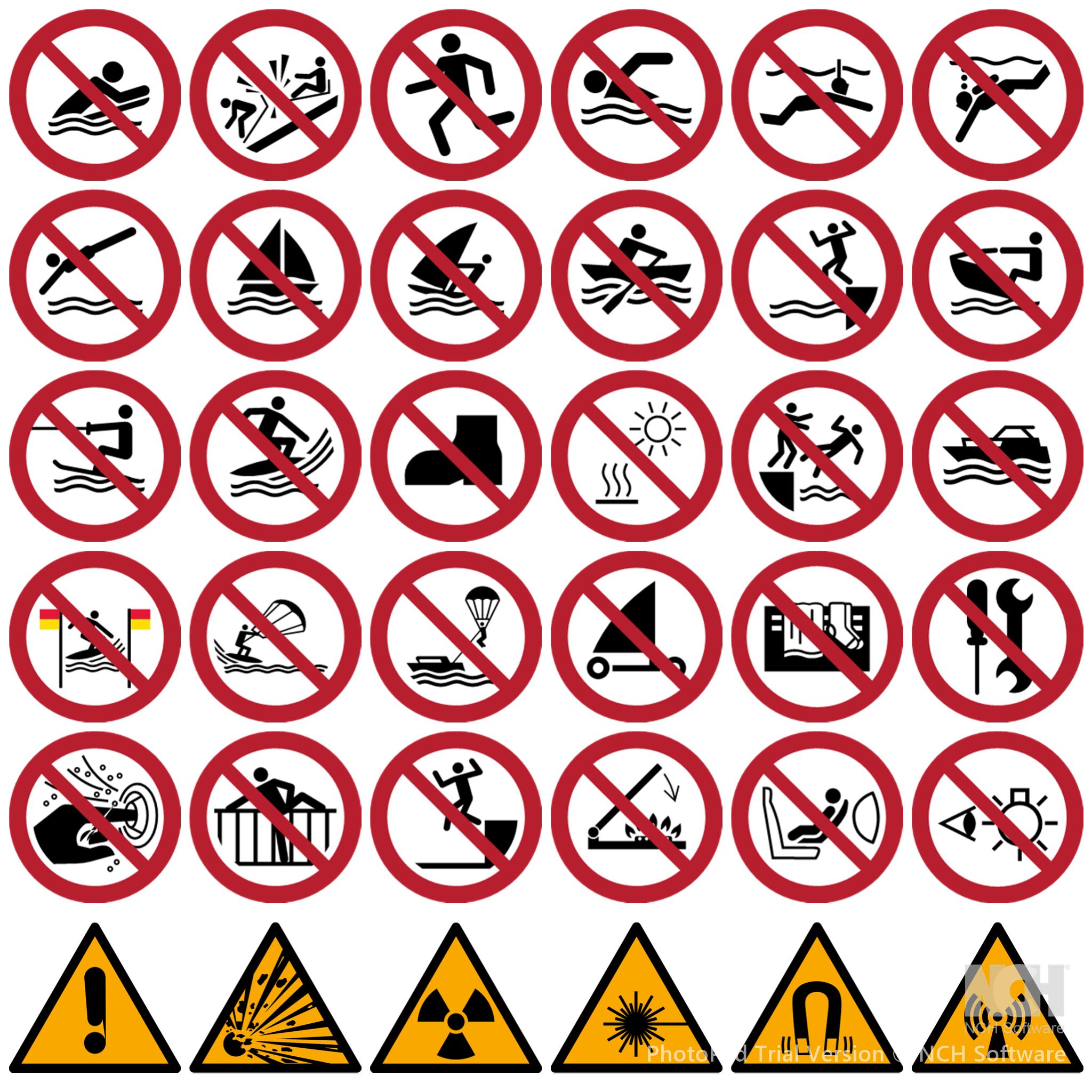 ISO 7010 Safety Signs SVG Bundle: 300+ Hazard Symbols (digital Download ...
