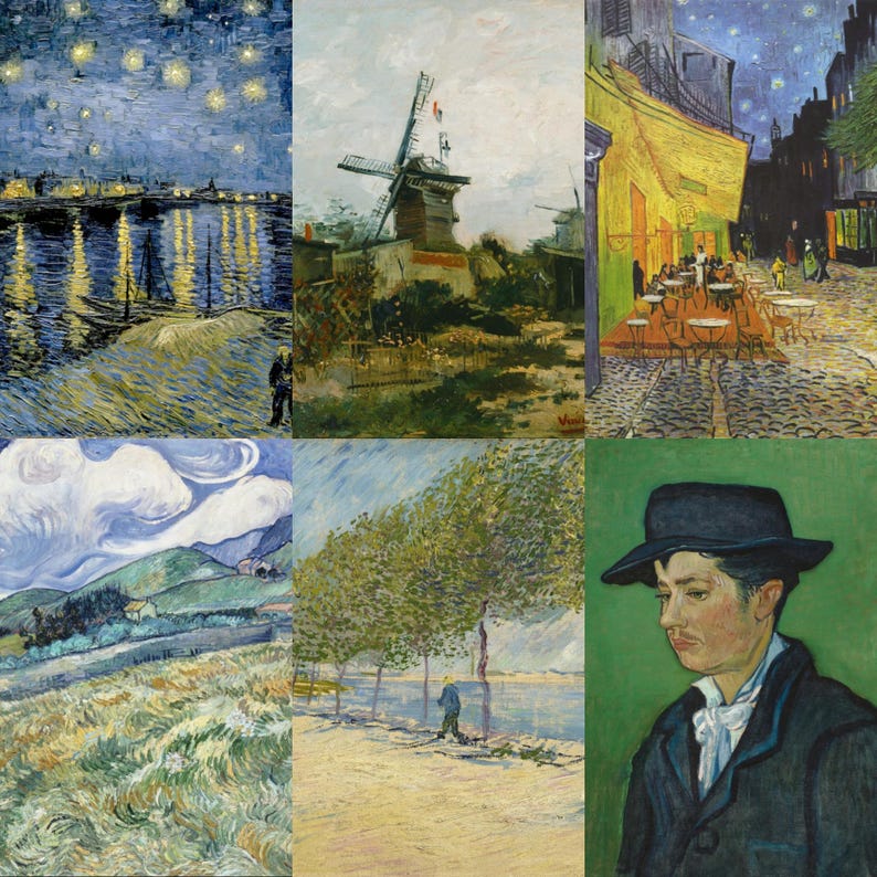 Van Gogh Poster Set: 100+ High-resolution Art Prints (digital Download ...