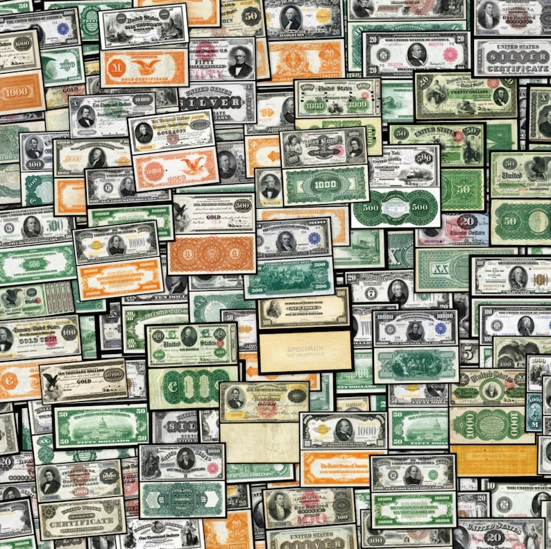 170+ US Banknotes / Historic American Currency Images (1861–present ...