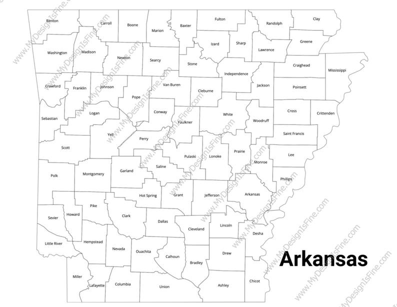 Printable Arkansas Maps / State Outline and Labeled Geography Sheets ...