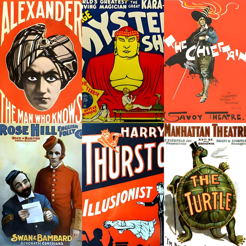 240+ Vintage Theater Posters / High-quality Digital Downloads - Etsy