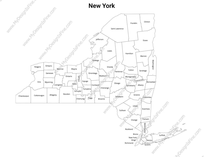 Printable New York Maps / State Outline and Labeled Geography Sheets ...