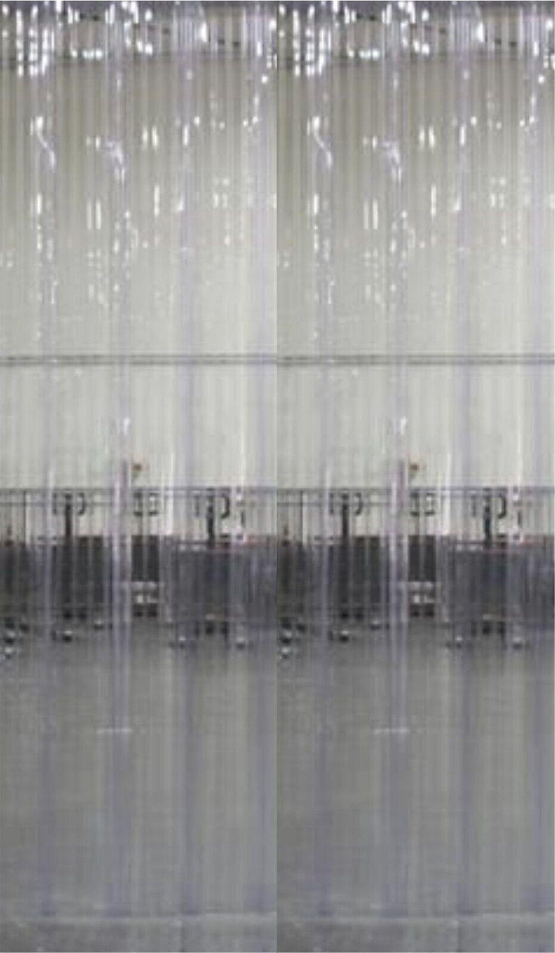 Plastic Curtain - Replacement 8" X 7' Clear Strips for Warehouse Strip ...