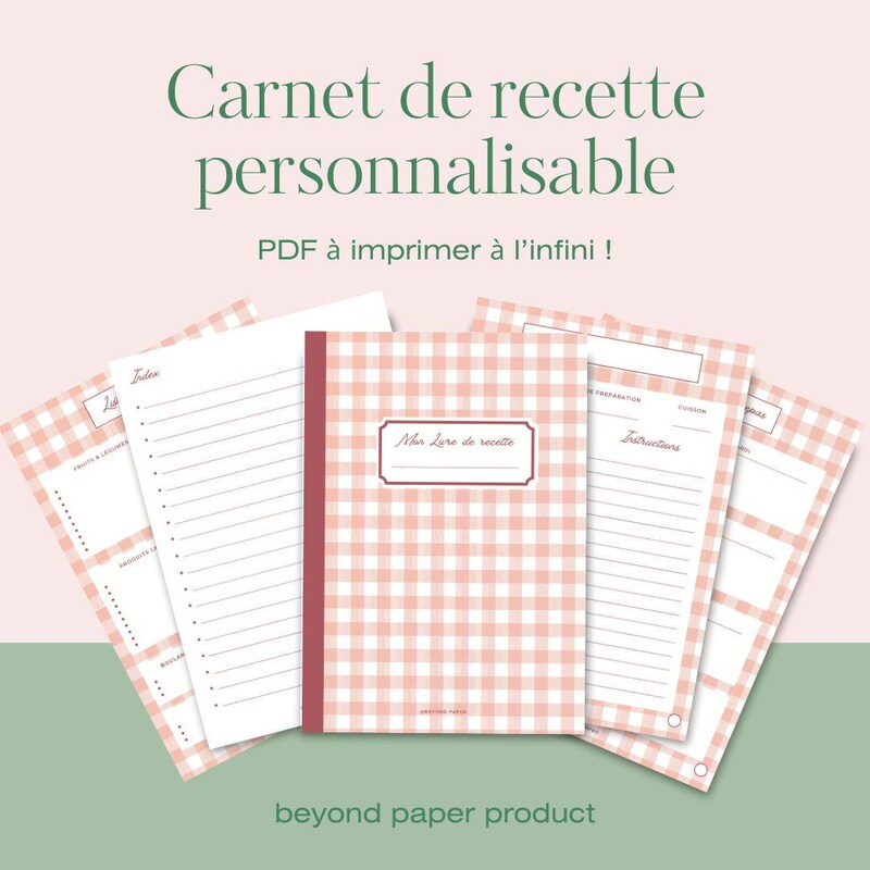 Gingham Cookbook - Etsy