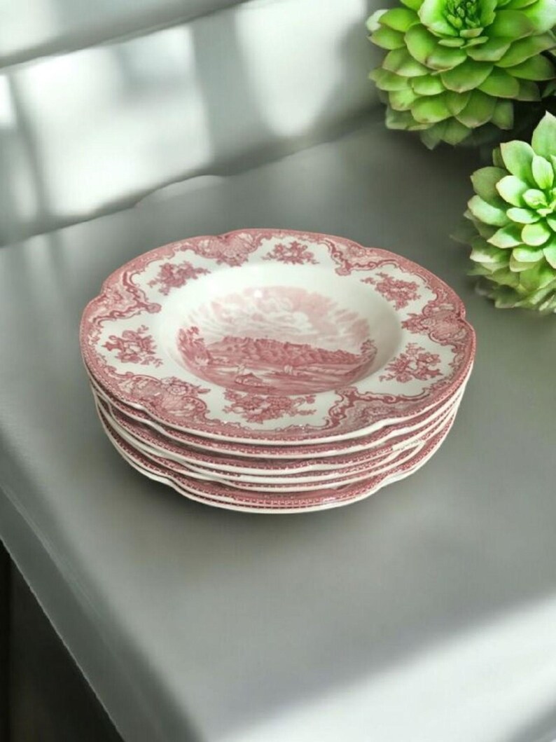 Vintage English Plates | Johnson Brothers | Old Britain Castles Pattern ...