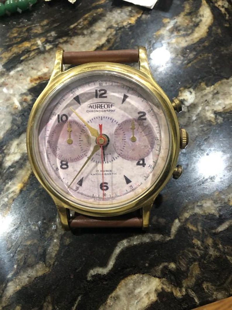 Timeworks Clock Company Aureole Chronograph Tabke Clock | Original - Etsy