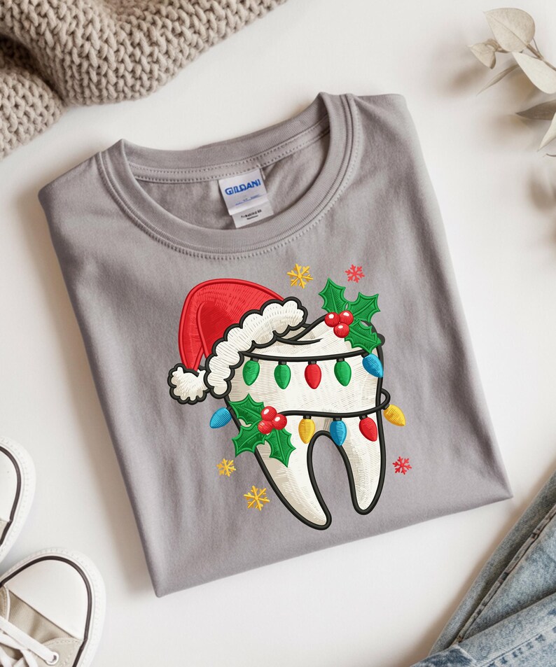 Funny Christmas Tooth PNG, Dentist Holiday Design (digital Download) - Etsy