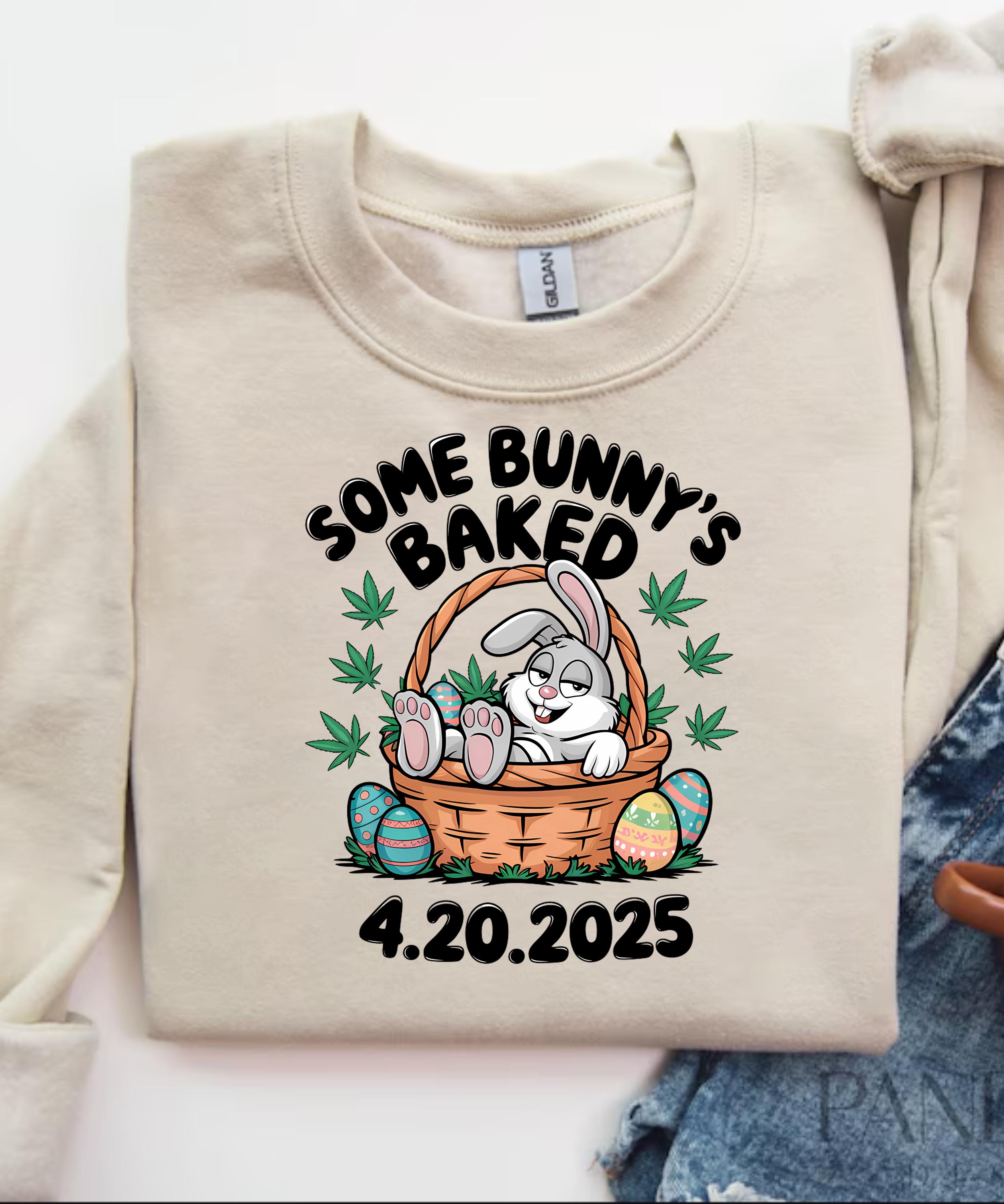 Funny Bunny Png, Some Bunny S Baked April 20.2025 Svg Cute Stoner ...