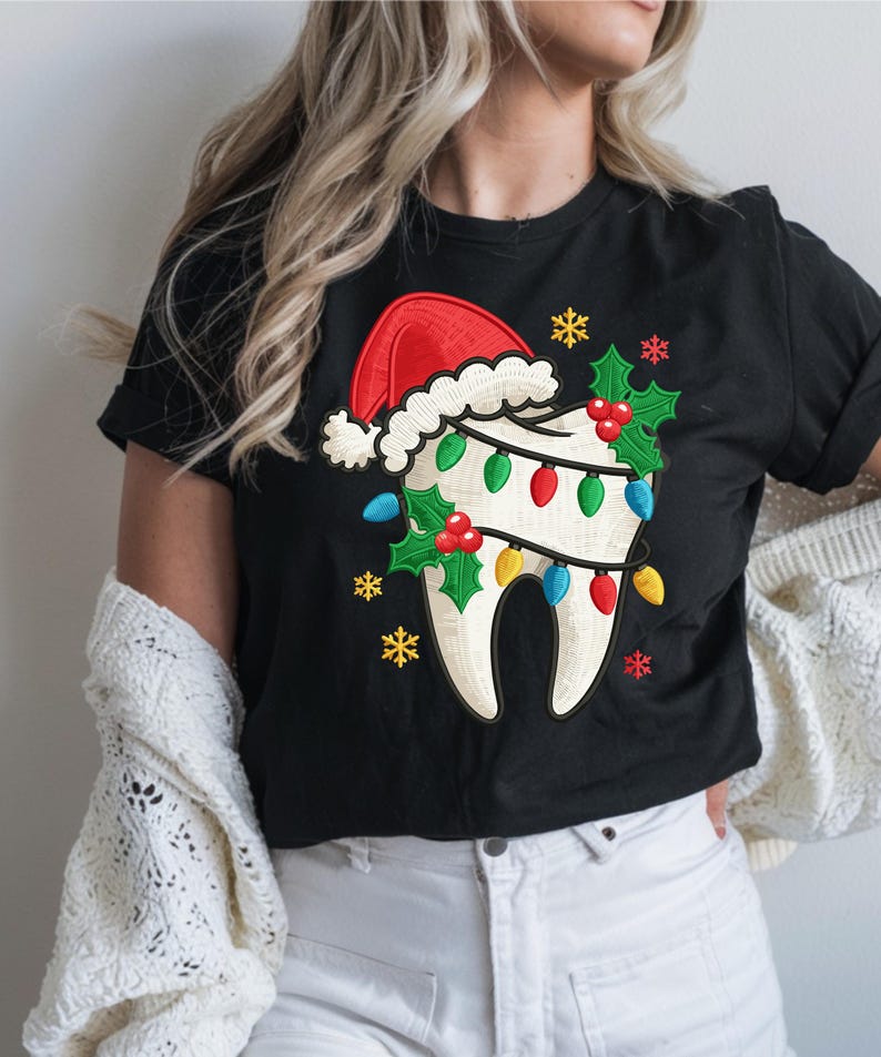Funny Christmas Tooth PNG, Dentist Holiday Design (digital Download) - Etsy